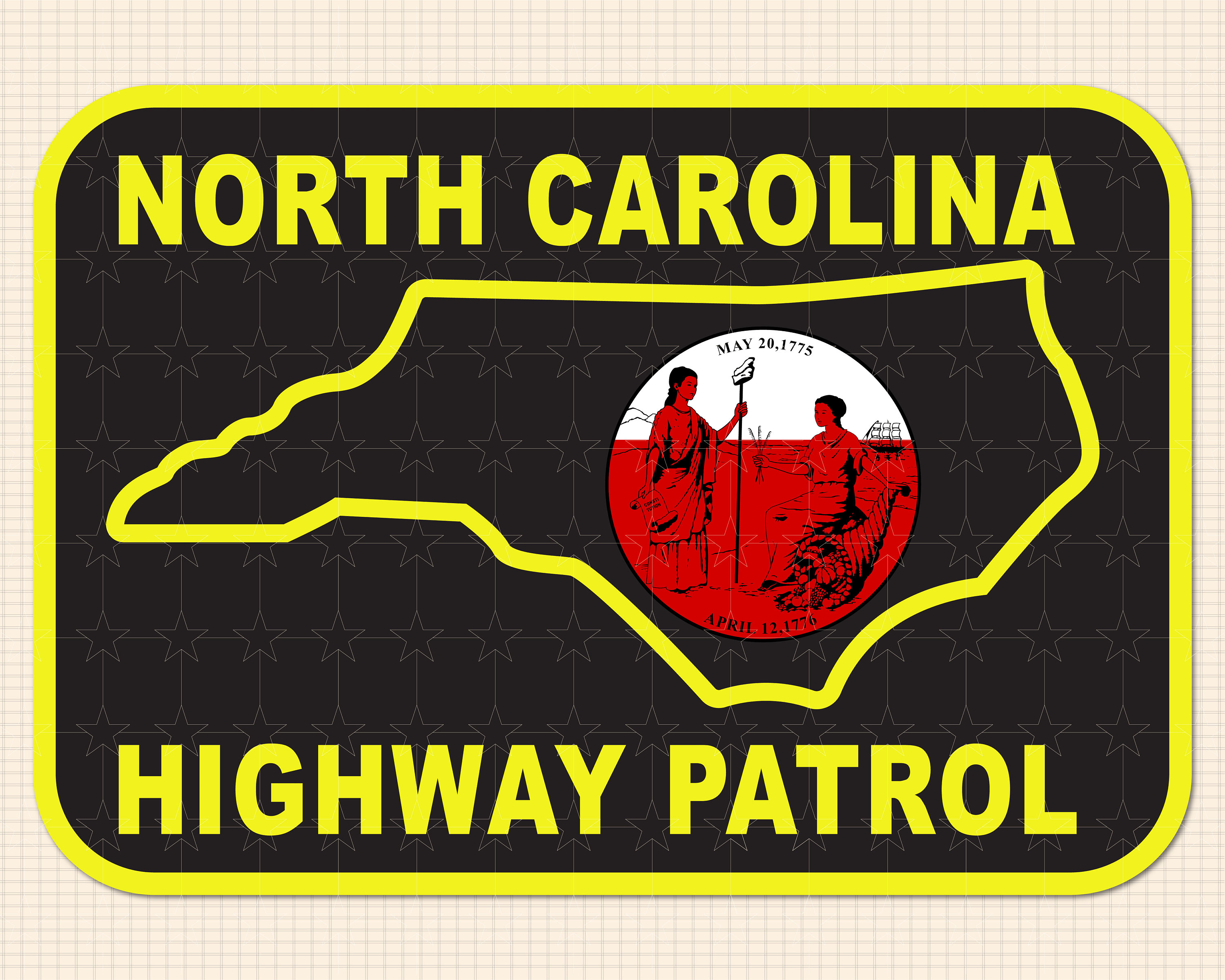 Shoulder Patch of the North Carolina State Highway Patrol SVG Bundle, North Carolina State ...