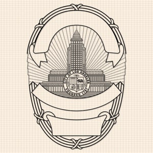 LAPD Police Officer Badge SVG Bundle, Los Angeles Police Cut Files - Etsy