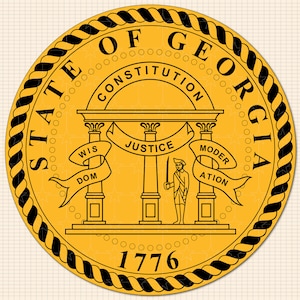 Great Seal of the State of Georgia SVG Bundle, Seal of Georgia Svg ...