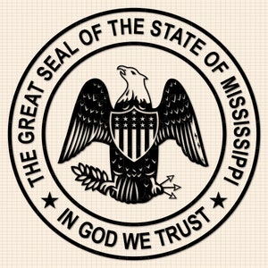 Mississippi State Seal SVG Bundle, Great Seal of Mississippi PNG Bundle ...