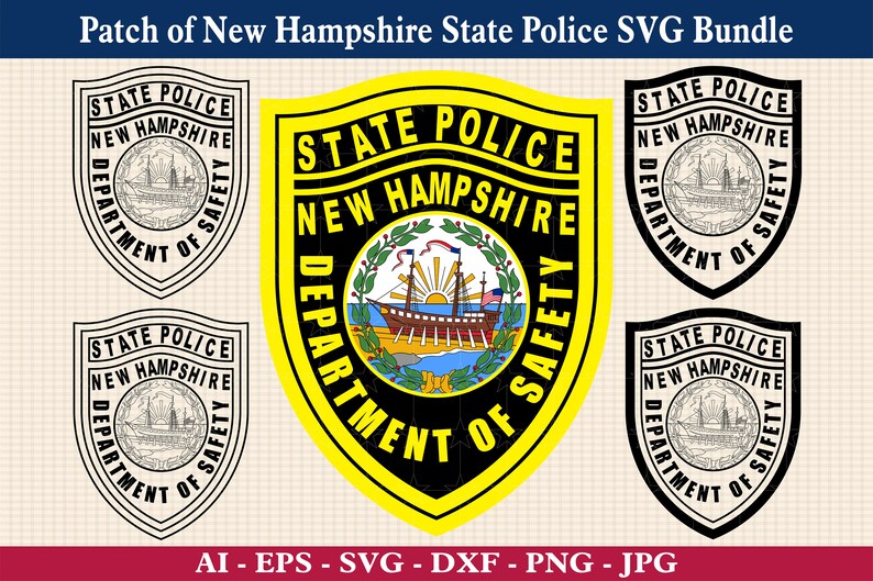 Patch of New Hampshire State Police SVG Bundle, New Hampshire State ...