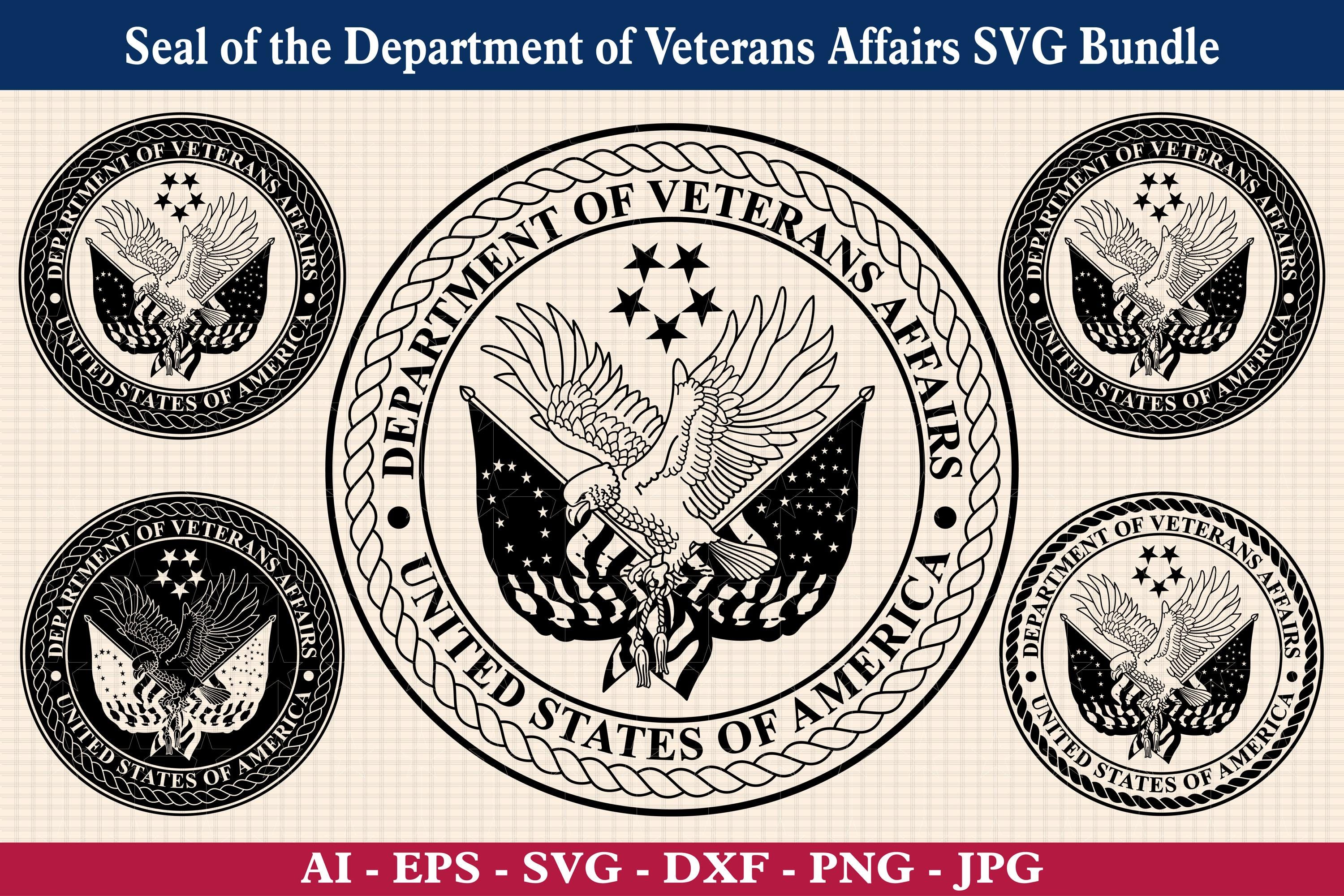 Seal of the Department of Veterans Affairs SVG Bundle, US VA Logo Svg ...