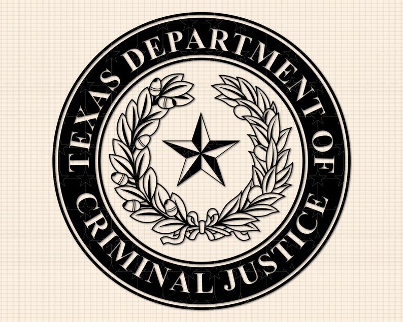 Texas Department of Criminal Justice Seal SVG Bundle, Criminal Justice ...