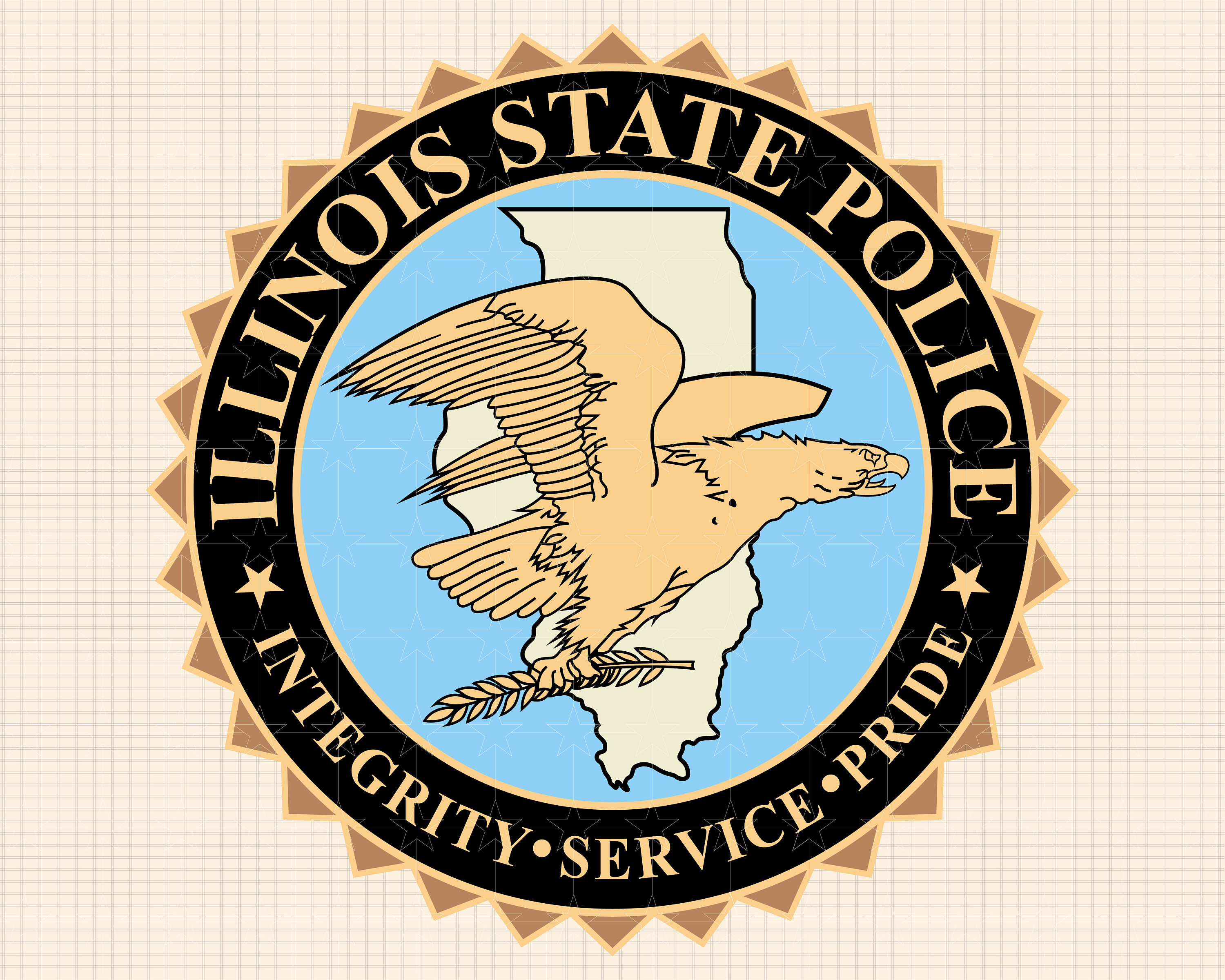 Seal of the Illinois State Police SVG Bundle, Illinois State Police ...