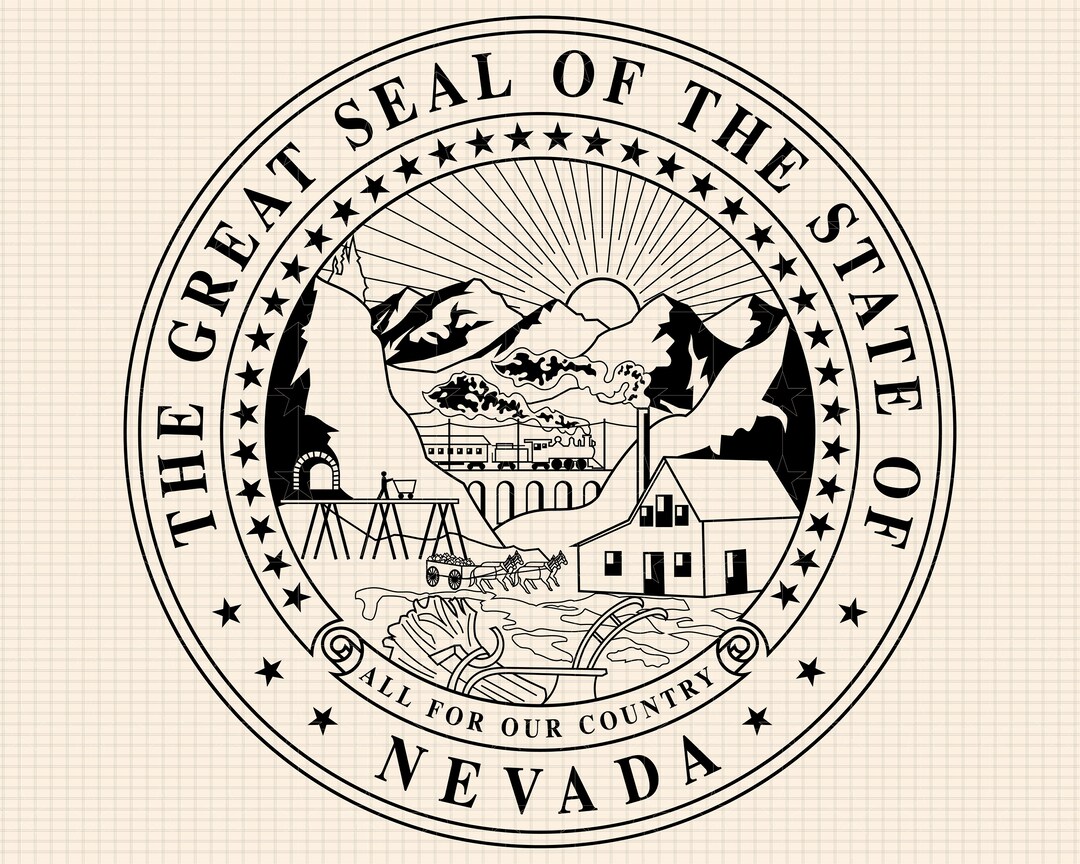 Seal of Nevada SVG Bundle, State Emblem Cut Files (digital Download) - Etsy