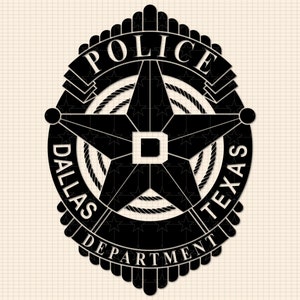 Dallas Texas Police Department Badge SVG Bundle, Dallas Police Officer ...