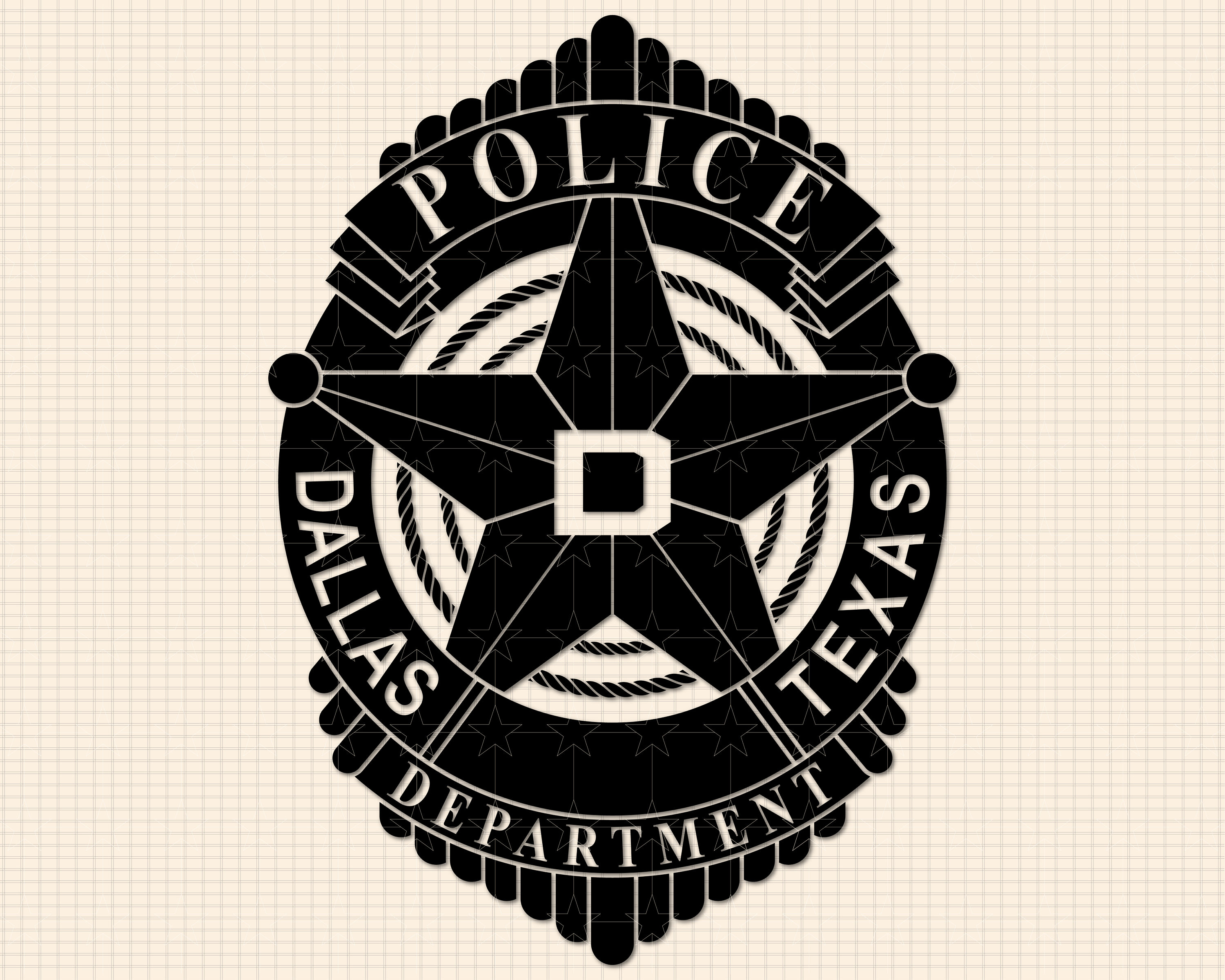 Dallas Texas Police Department Badge SVG Bundle, Dallas Police Officer ...