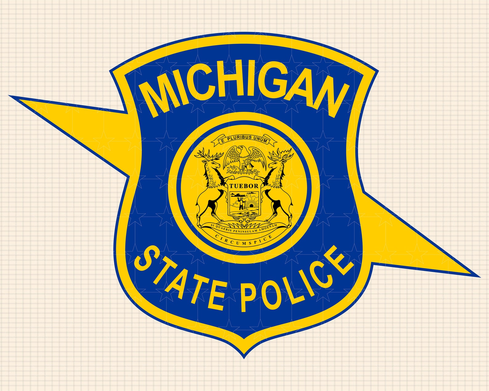 Door Seal of Michigan State Police SVG Bundle, Michigan State Police ...