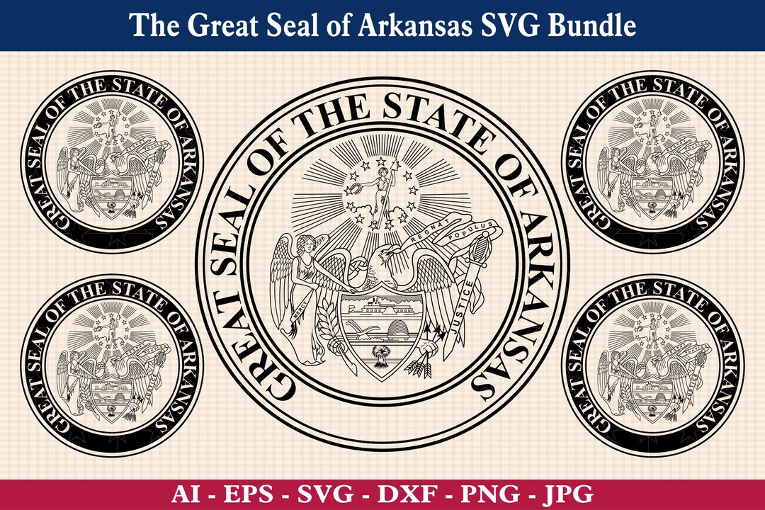 Arkansas State Seal SVG Bundle, Laser Cut Files (digital Download) - Etsy