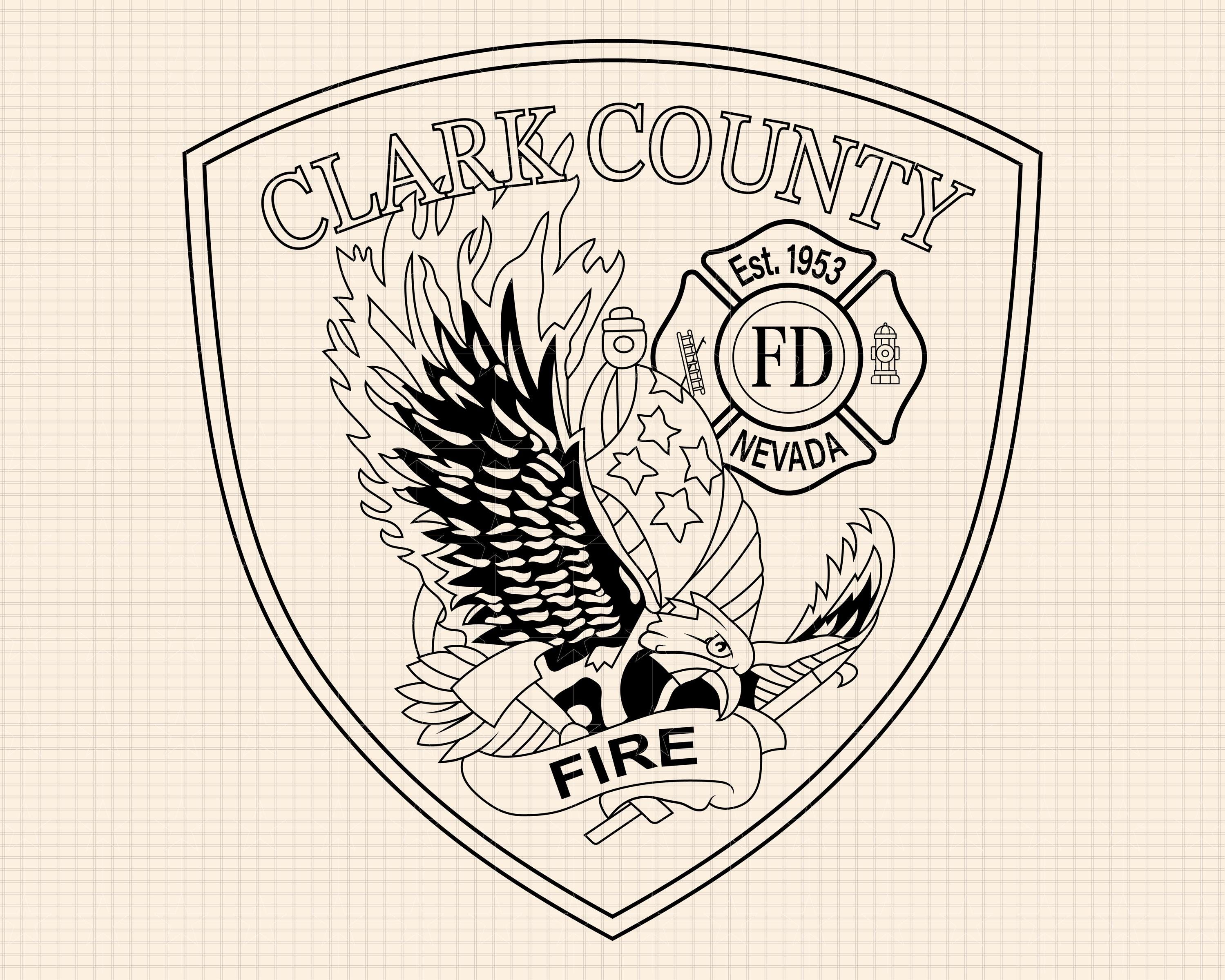 Clark County Fire Department Logo SVG Bundle, Clark County Fire ...