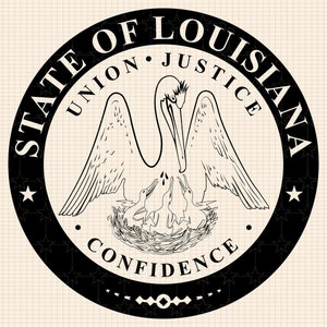 Great Seal of the State of Louisiana Svg Bundle, State of Louisiana ...