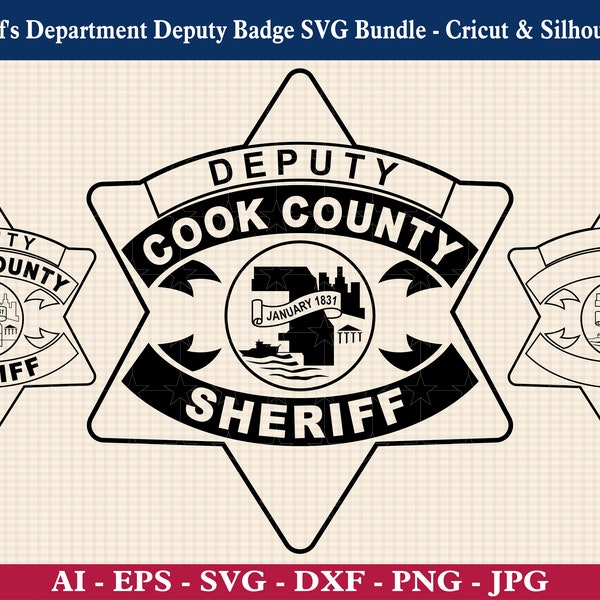 Cook County Sheriff Badge - Etsy