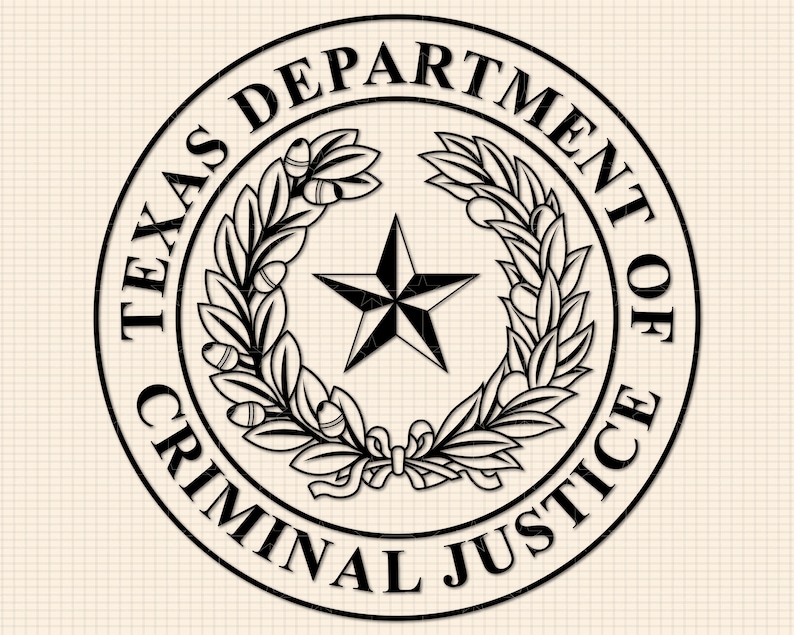 Texas Department of Criminal Justice Seal SVG Bundle, Criminal Justice ...