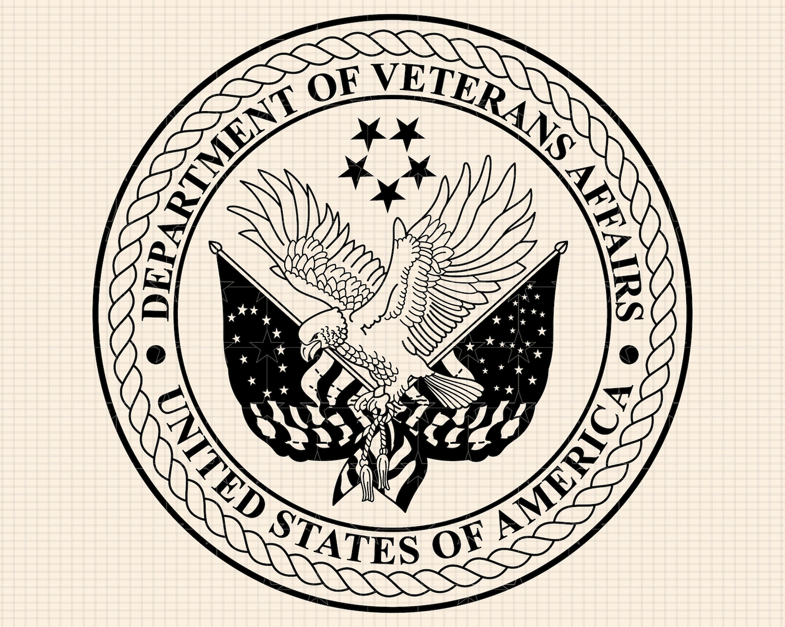 Seal of the Department of Veterans Affairs SVG Bundle, US VA Logo Svg ...
