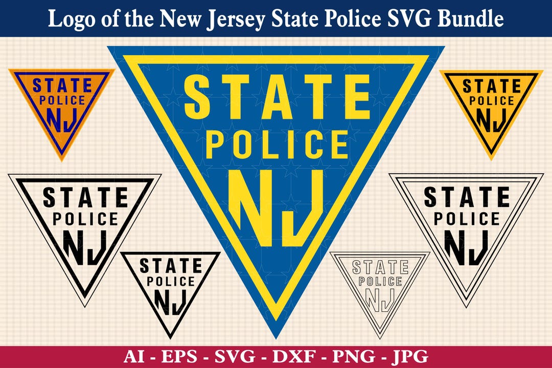 Logo of the New Jersey State Police SVG Bundle, New Jersey State Police ...