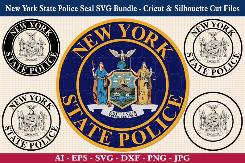 New York State Police Seal SVG Bundle, NYSP Logo Svg, New York State ...