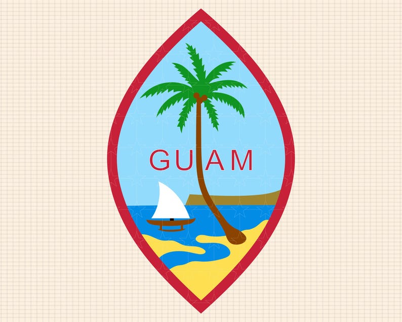 Seal of Guam SVG Bundle, Guam Emblem Vector, Guam Logo Svg, Guam ...