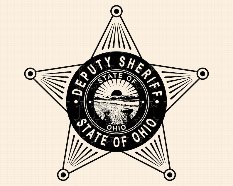 Deputy Sheriff State of Ohio Badge SVG Bundle, State of Ohio Seal Svg ...