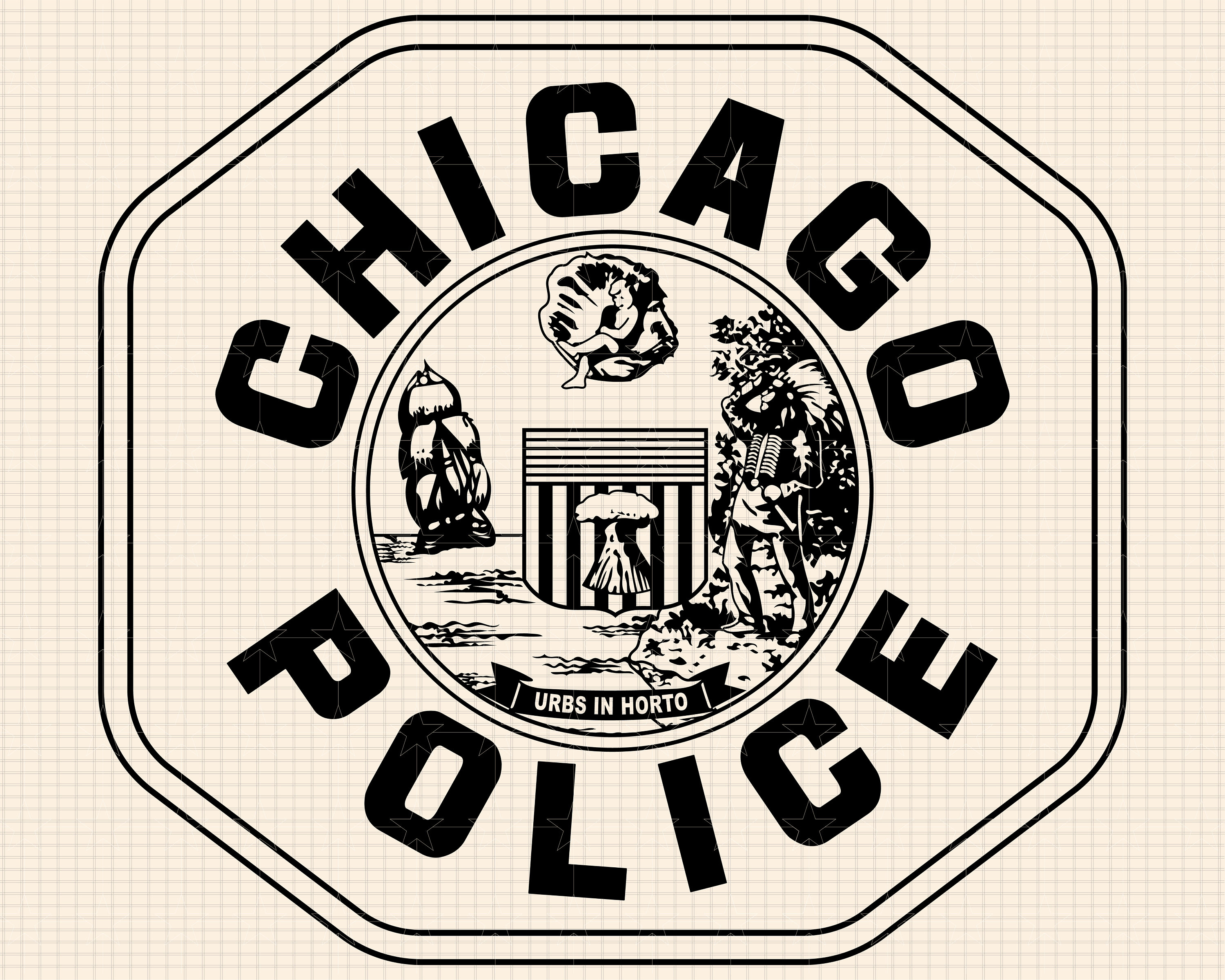 Chicago Police Department Patch SVG Bundle, Chicago Police Shoulder ...