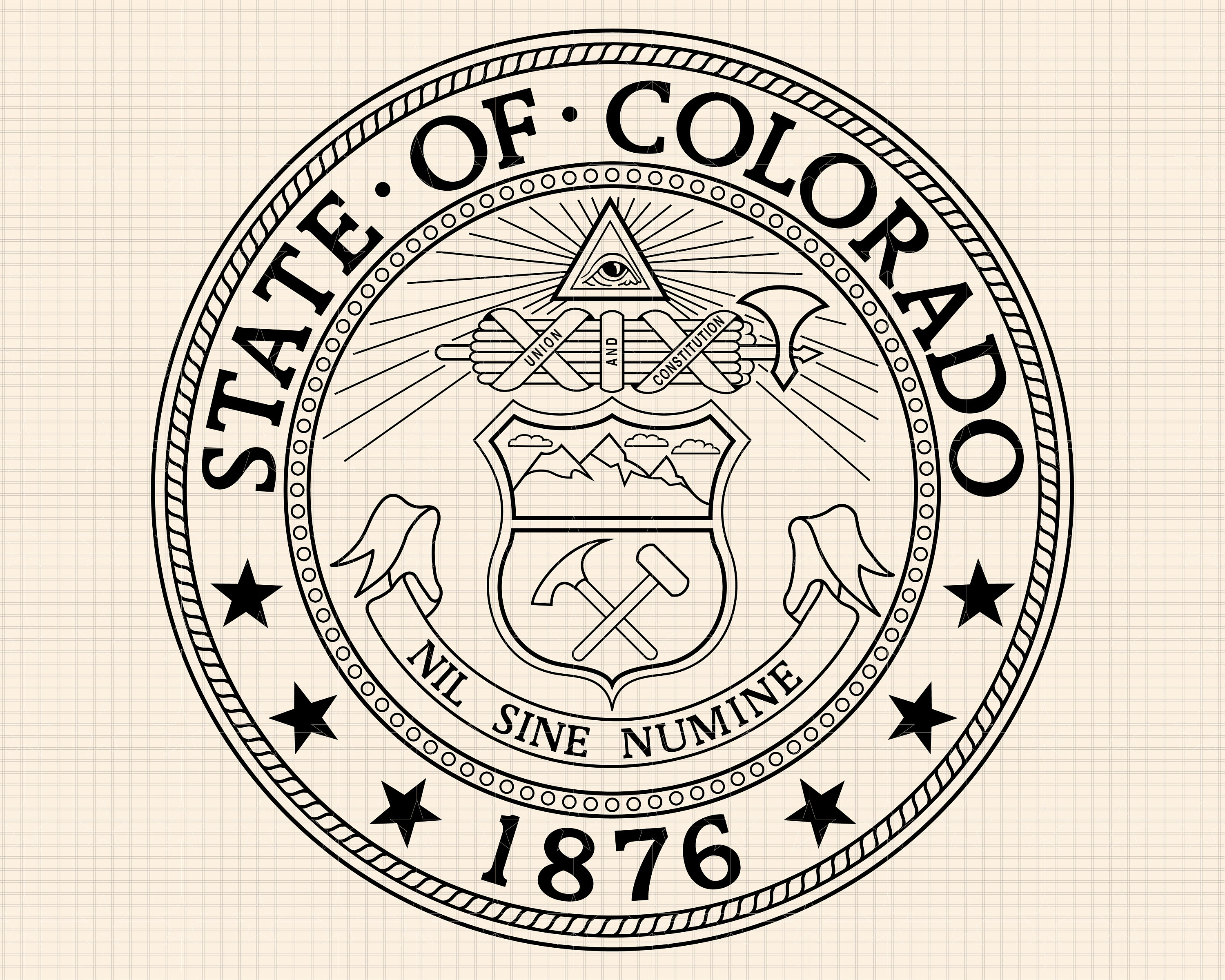 The Great Seal of the State of Colorado SVG Bundle, Seal of Colorado ...