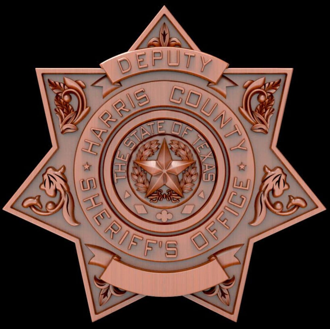 Badge of Harris County Sheriff's Office 3D Model, Insignia of an HCSO ...