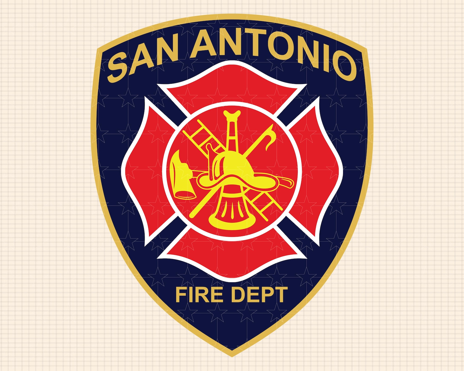 San Antonio Fire Department Patch SVG Bundle, Texas Fire Rescue Emblem ...
