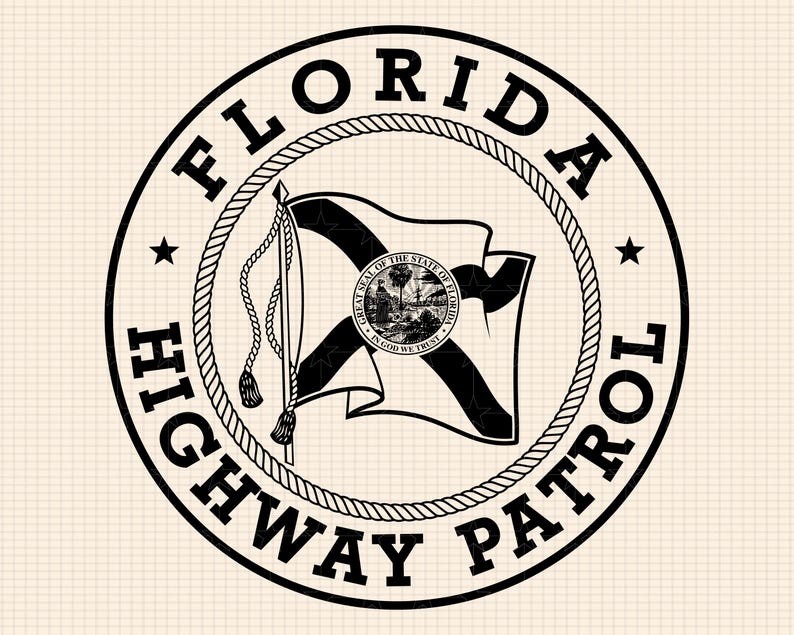 Seal of the Florida Highway Patrol Svg Bundle, Highway Patrol Badge Svg ...