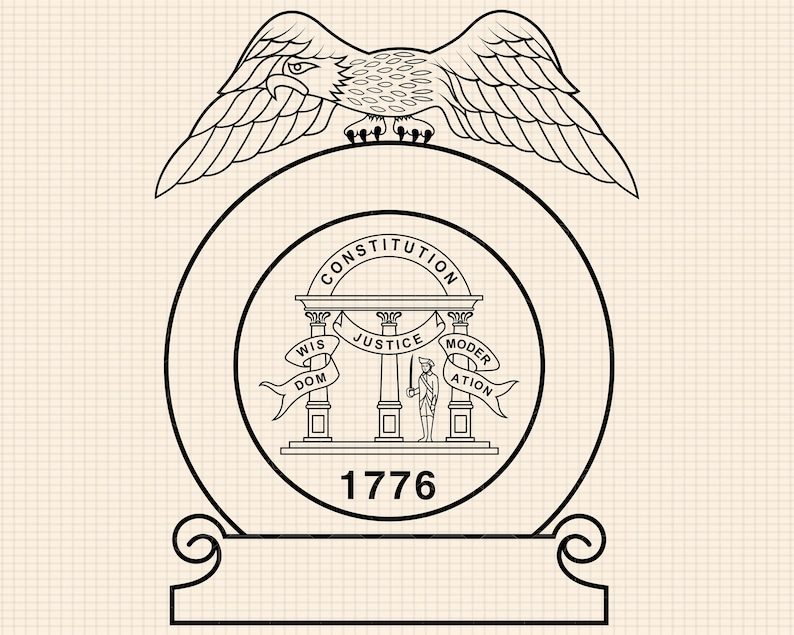 Badge of Georgia State Patrol SVG Bundle, Georgia State Patrol Seal Svg ...