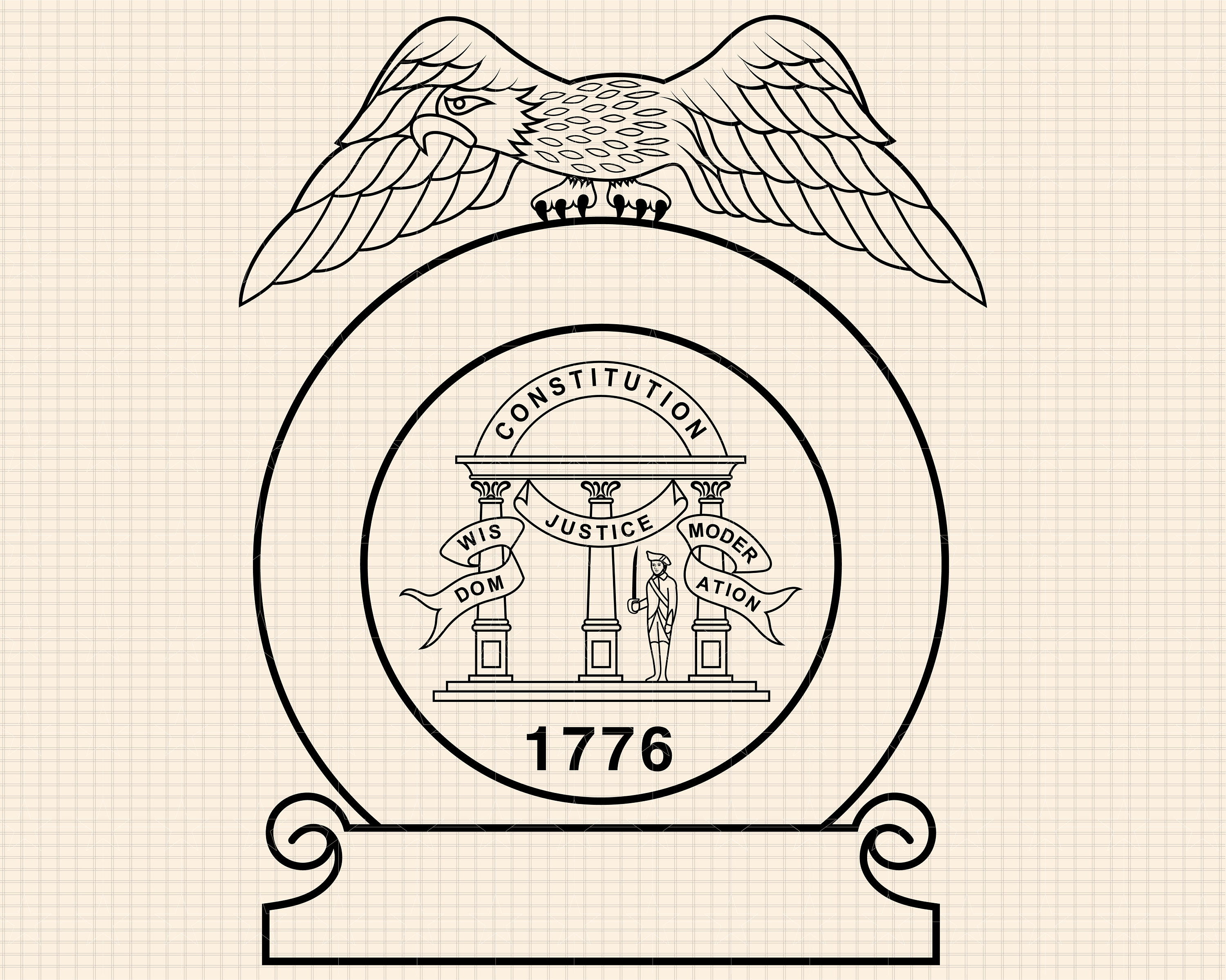 Badge of Georgia State Patrol SVG Bundle, Georgia State Patrol Seal Svg ...