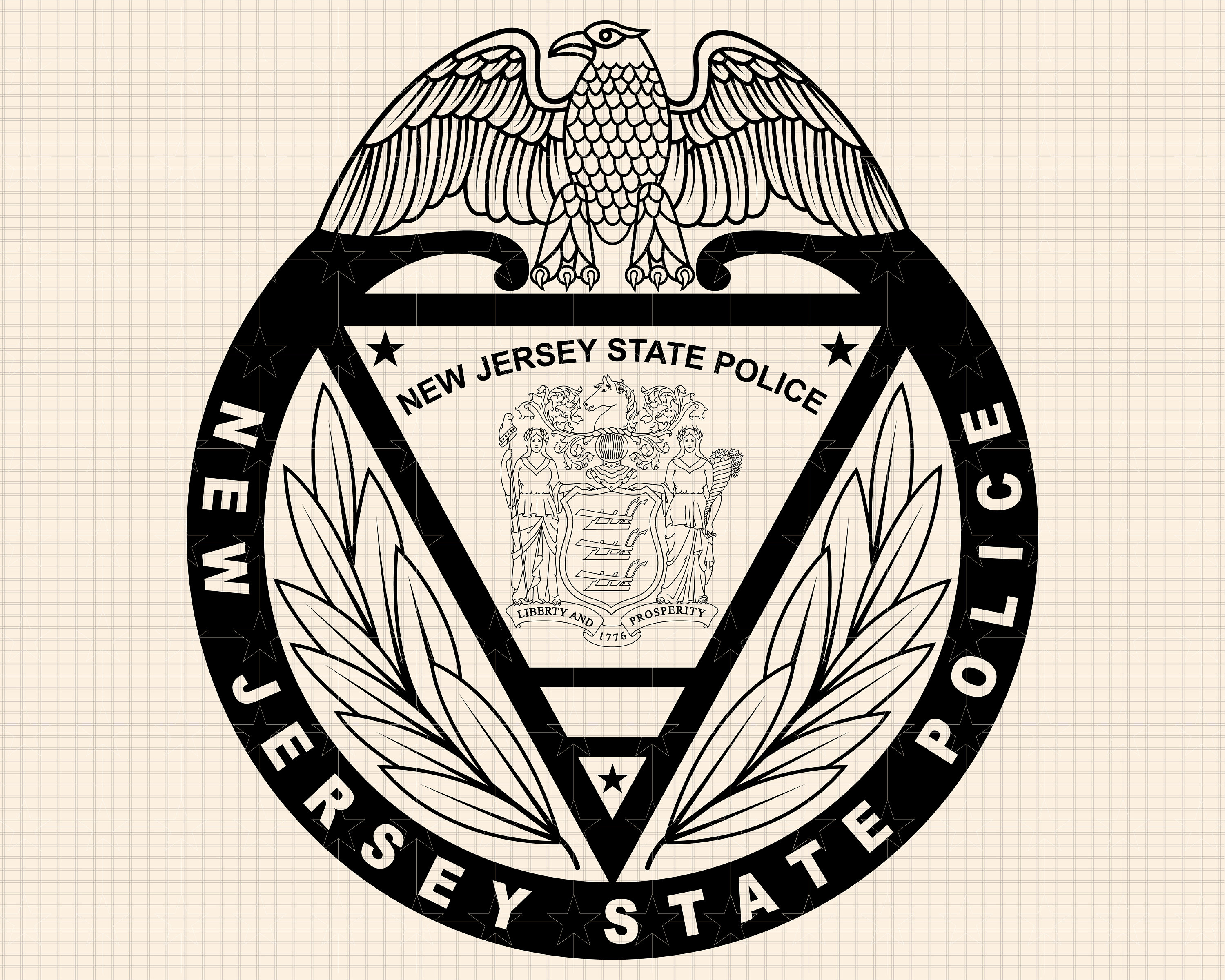 New Jersey State Police Insignia SVG Bundle, New Jersey State Police ...