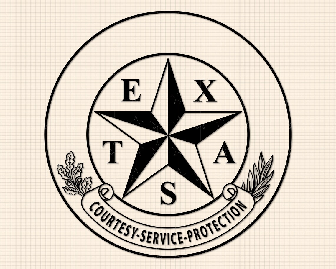 Texas Department of Public Safety Seal SVG Bundle, Texas DPS Emblem ...
