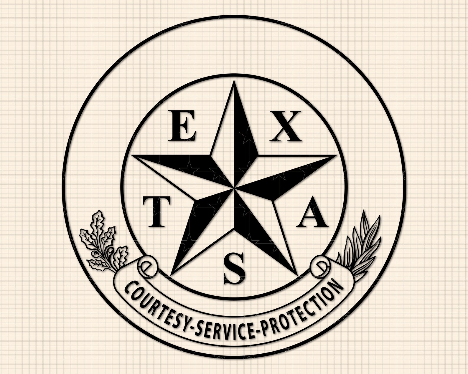 Texas Department of Public Safety Seal SVG Bundle, Texas DPS Emblem Vector, Department of Public ...