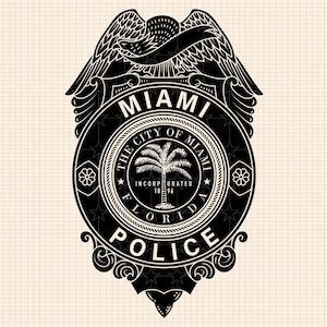 Badge of the Miami Police Department Svg Bundle, Badge of an MPD ...