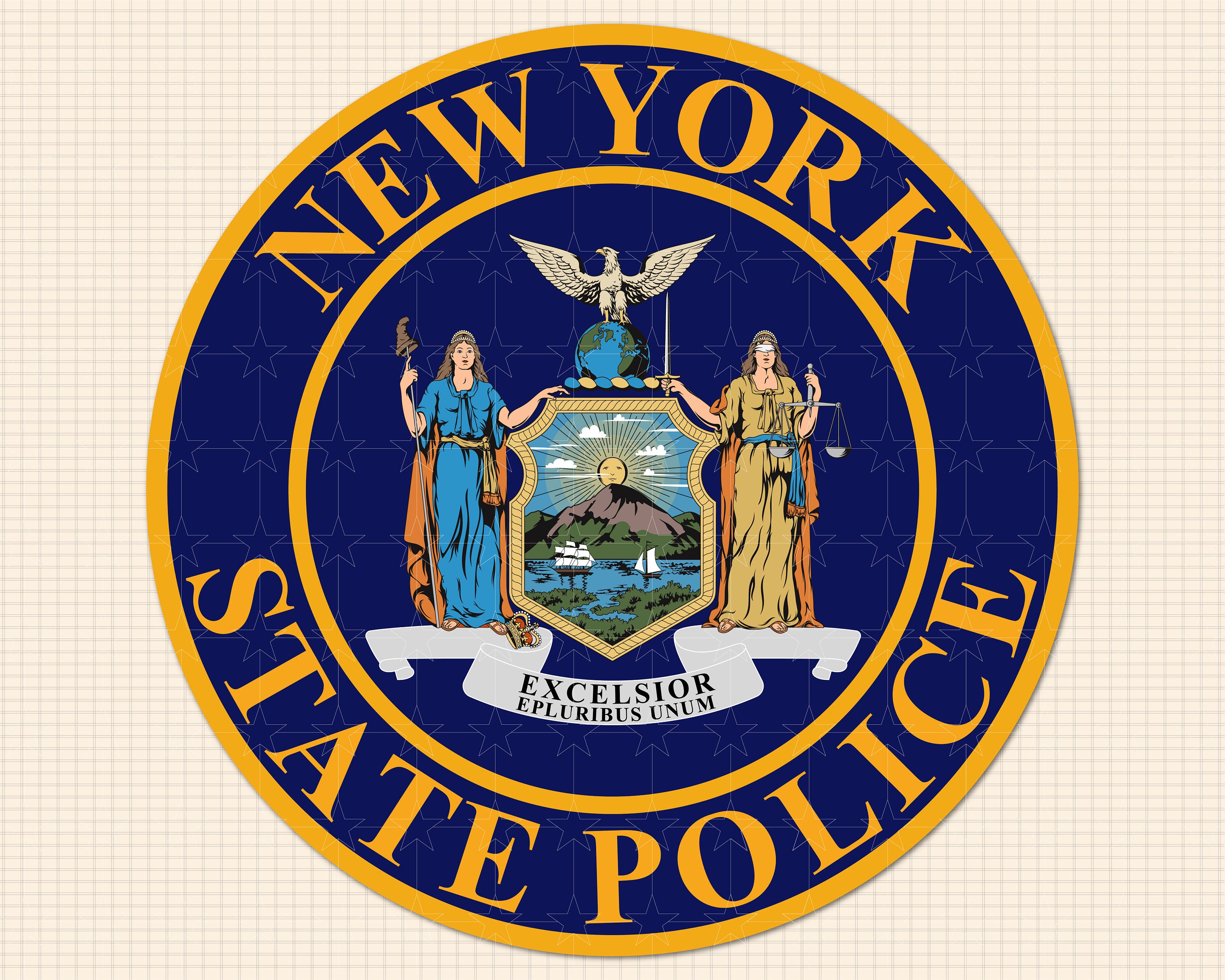 New York State Police Seal SVG Bundle, NYSP Logo Svg, New York State ...
