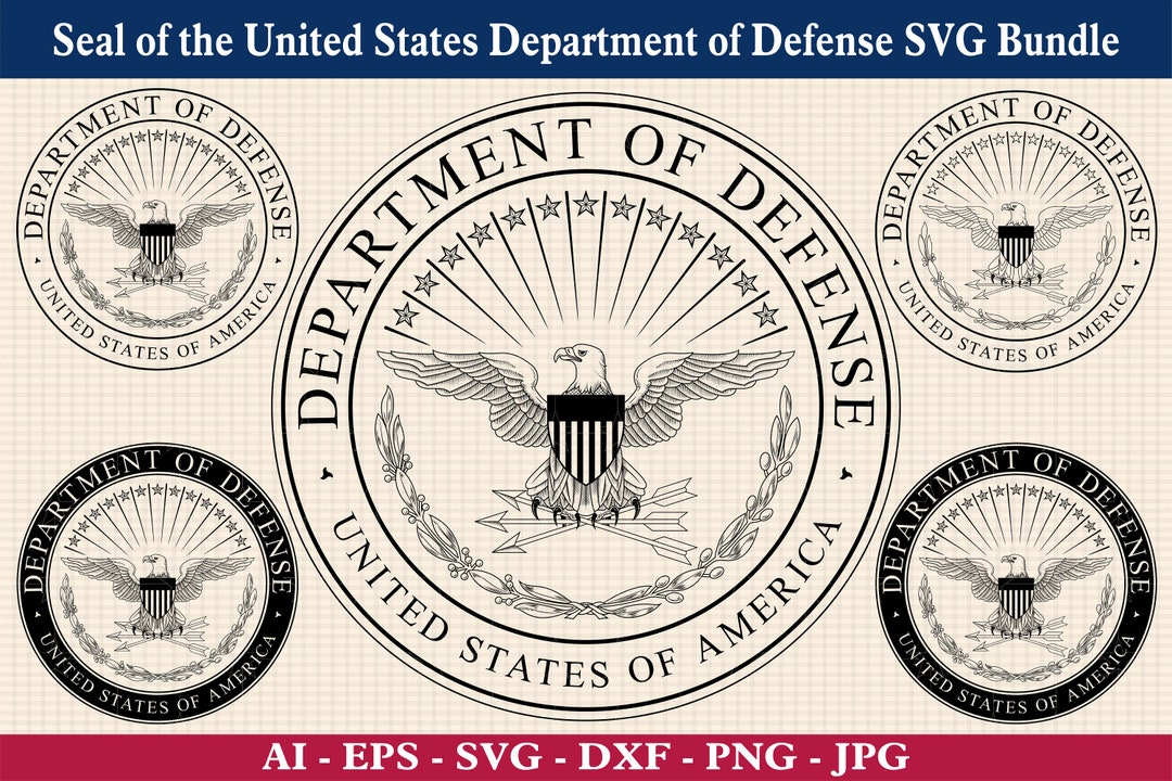 Seal of the United States Department of Defense SVG Bundle, United ...