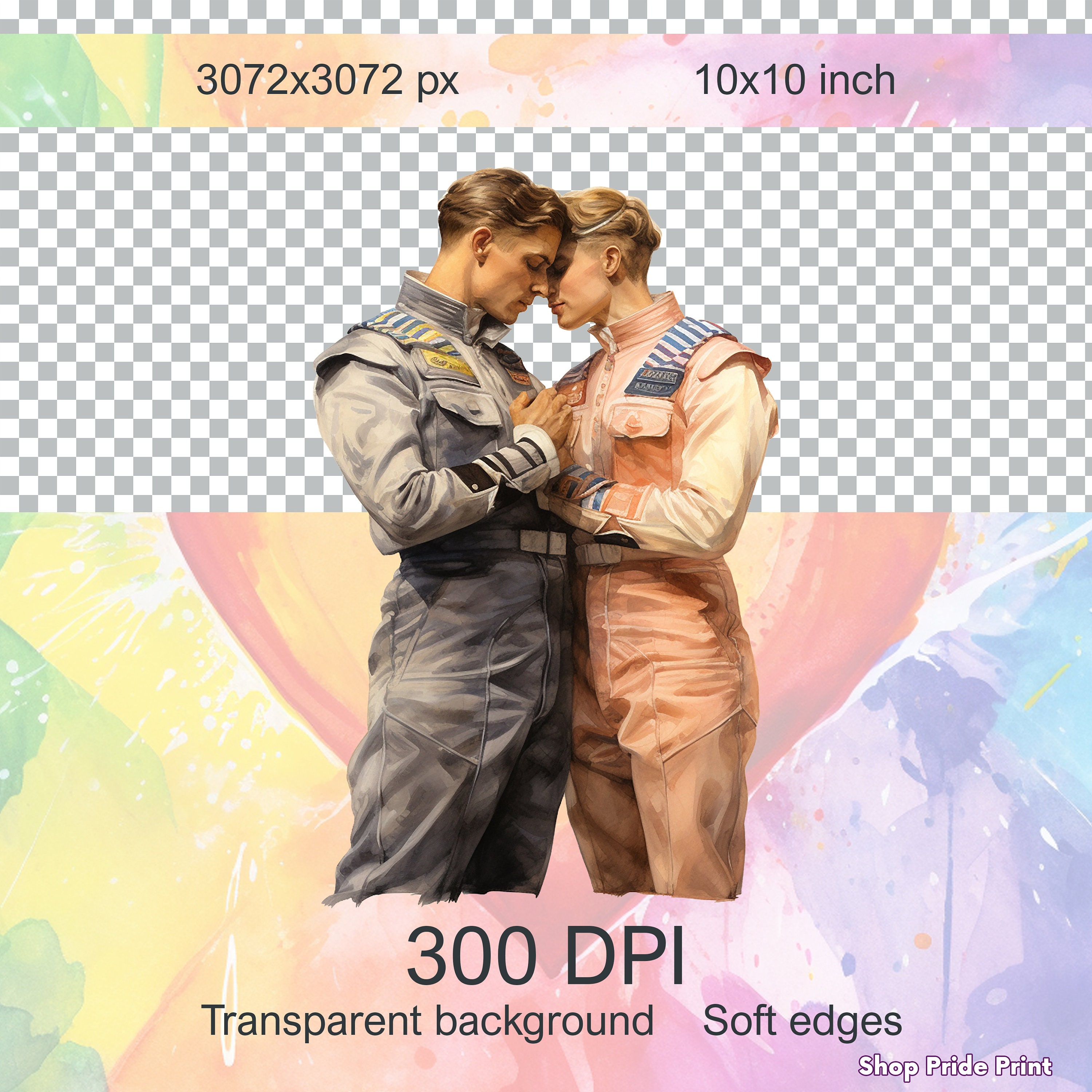 Gay Retro Pairs 1920s Summer Art Bundle, LGBTQ Images Pride ...