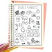 Seasonal Doodle Clipart - Black and White Outline and Line Art Clipart ...