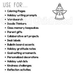 Christmas Ornaments Doodle Clipart - Black and White Outline and Line ...