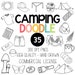 Camping Doodle Clipart, Camping / Summer Doodle Images, Hand Drawn ...