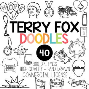 Terry Fox Clipart - Etsy