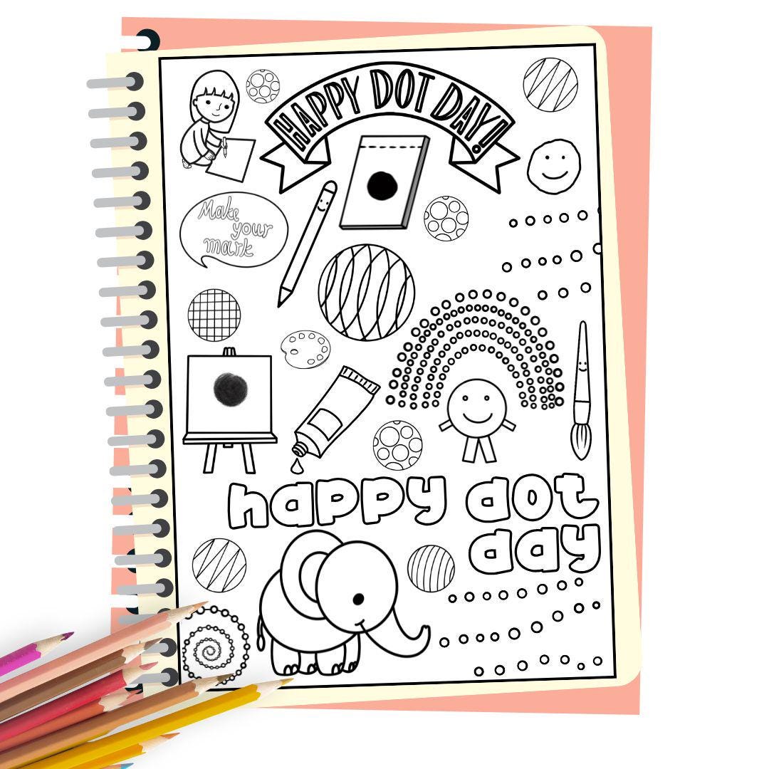 Dot Day Clipart Set | 30 Hand-drawn Doodles | International Dot Day ...