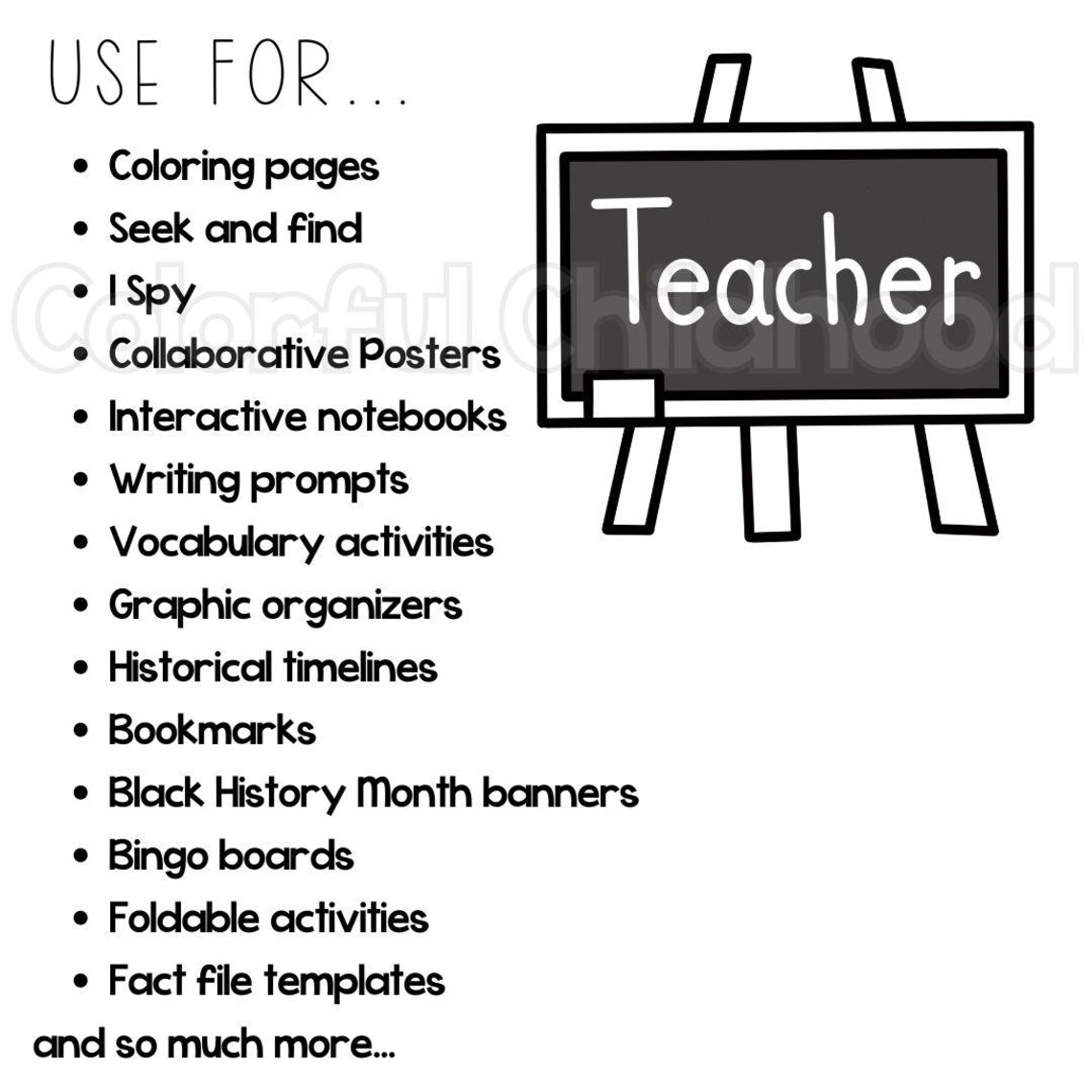 Teacher Appreciation Doodle Clipart - Black and White Outline and Hand ...
