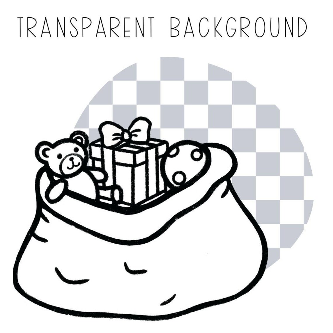 Winter Doodle Clipart - Black and White Outline and Line Art Clipart ...