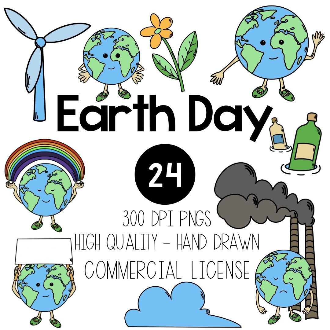 Earth Day Clipart | Renewable Energy, Pollution Original Images, Color ...