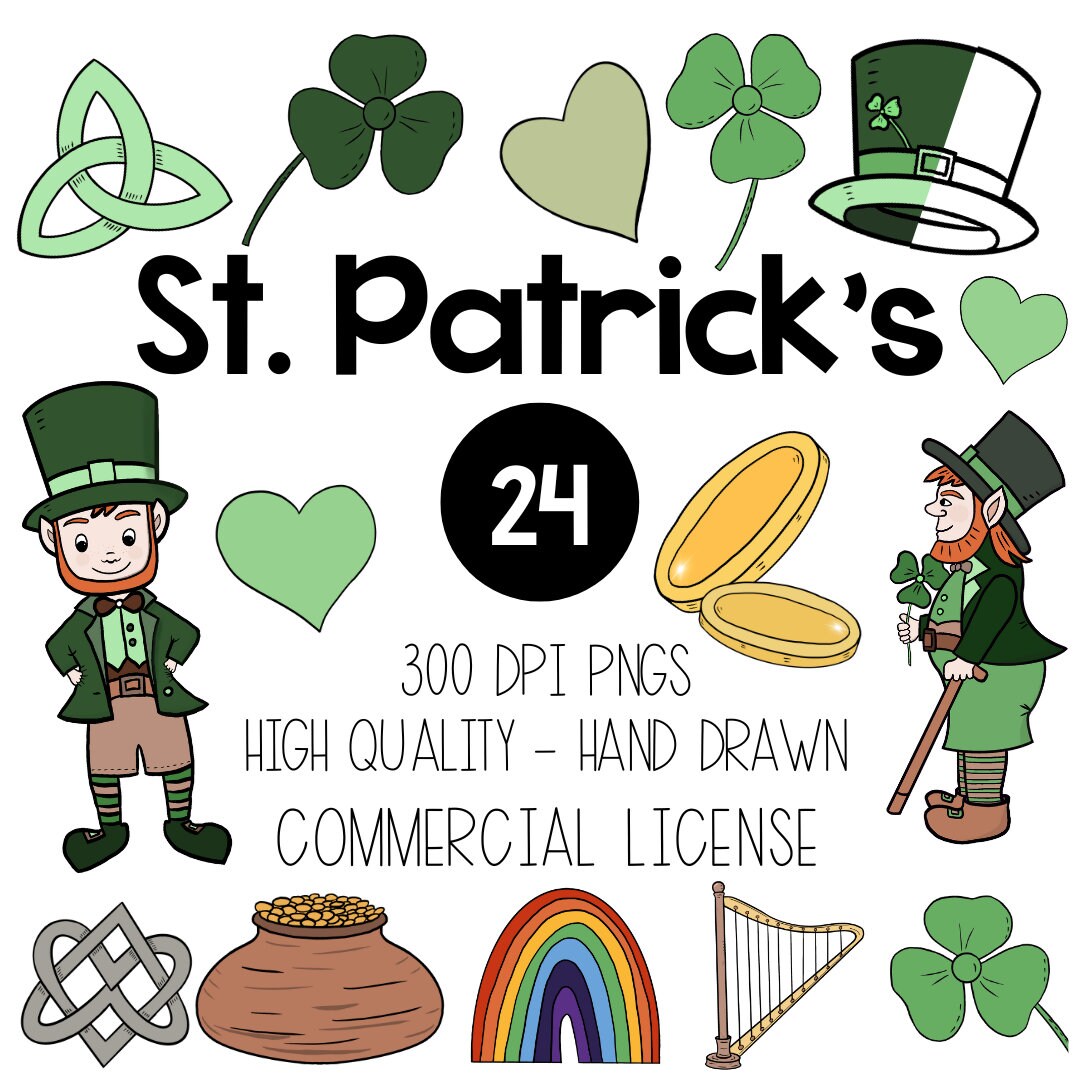 St. Patrick's Day Clipart | Original Clip Art, Color and Black & White ...