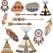 Native American Clipart - Hand Drawn Indigenous Heritage Images ...