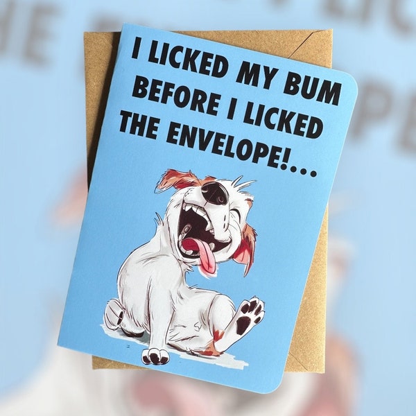 Funny Dog Card - Etsy UK