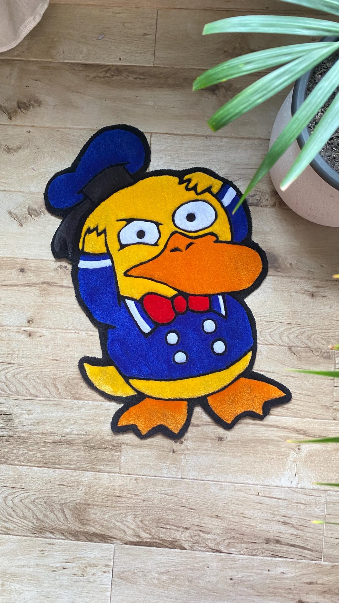 Psyduck X Donald Rug (ready to Ship, in Stock) - Etsy