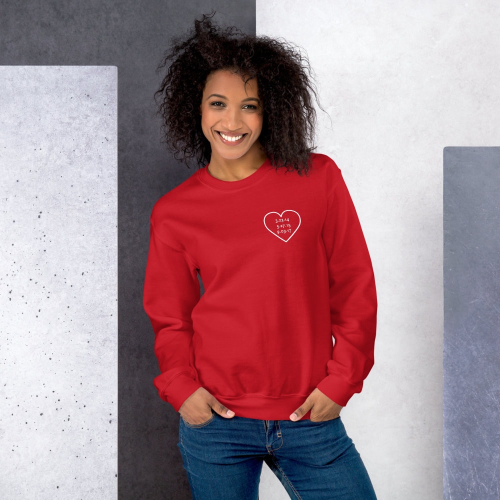 Personalized Sweater Anniversary Custom Crewneck Valentine's Day Gift ...