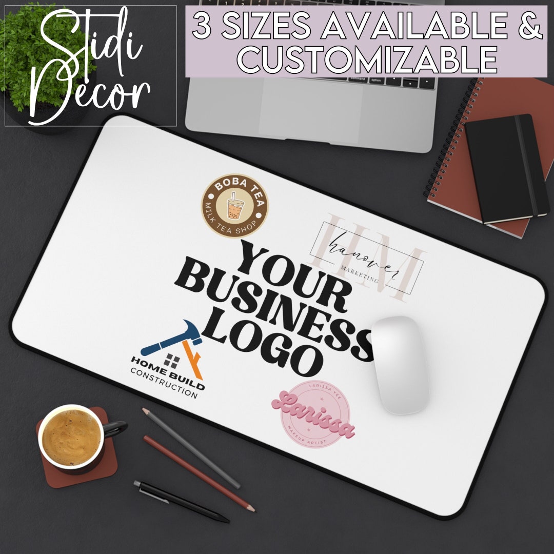PERSONALIZED BUSINESS LOGO Desk Mat Custom Corporate Logo - Etsy UK